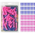 Golf Castle Tees Plastic Step Down Unbreakable Mixed Value 60 Count, 2 ...