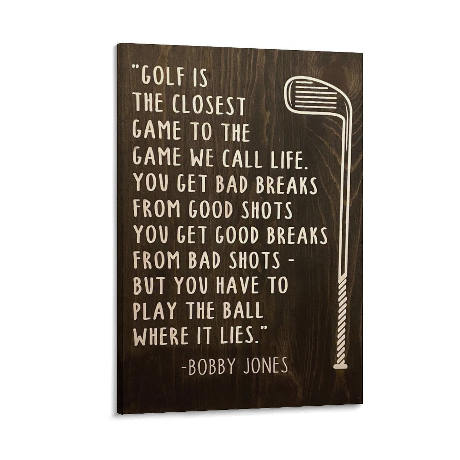 Golf Is The Closest Game Sports Spiritual Bobby Jones Posters Wall Art ...