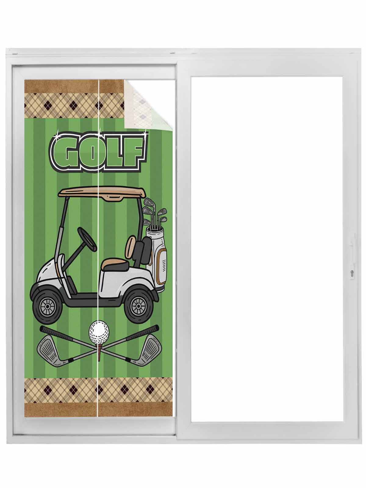 Golf Club Car Window Privacy Film Stained Glass Window Film Decorative ...