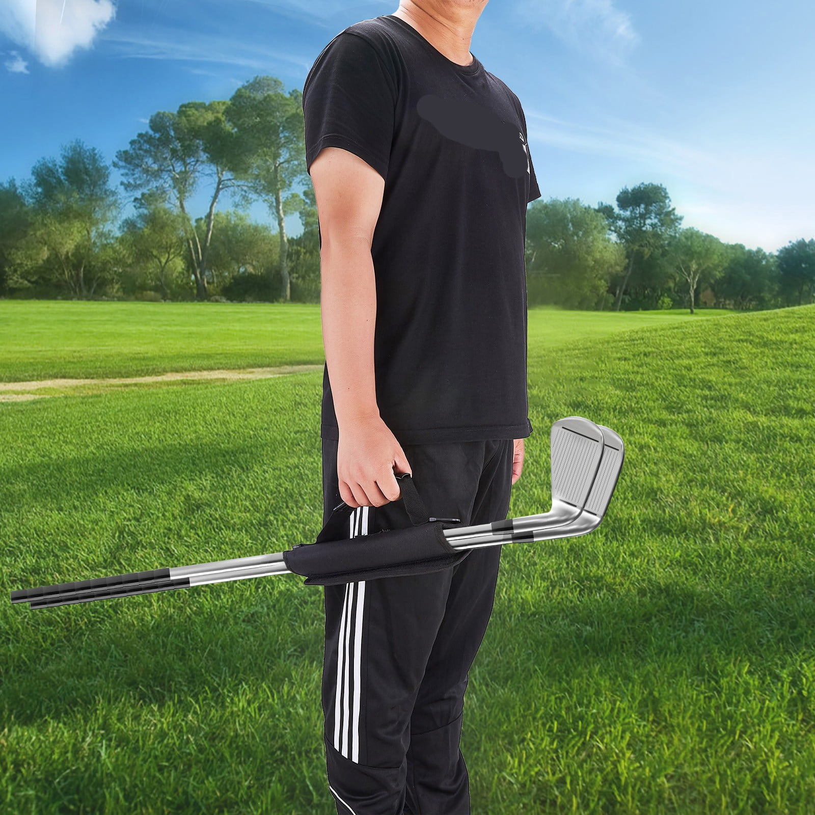 Golf-Club Carry Bag With Detachable Golf-Ball Pouch Driving Range Club ...