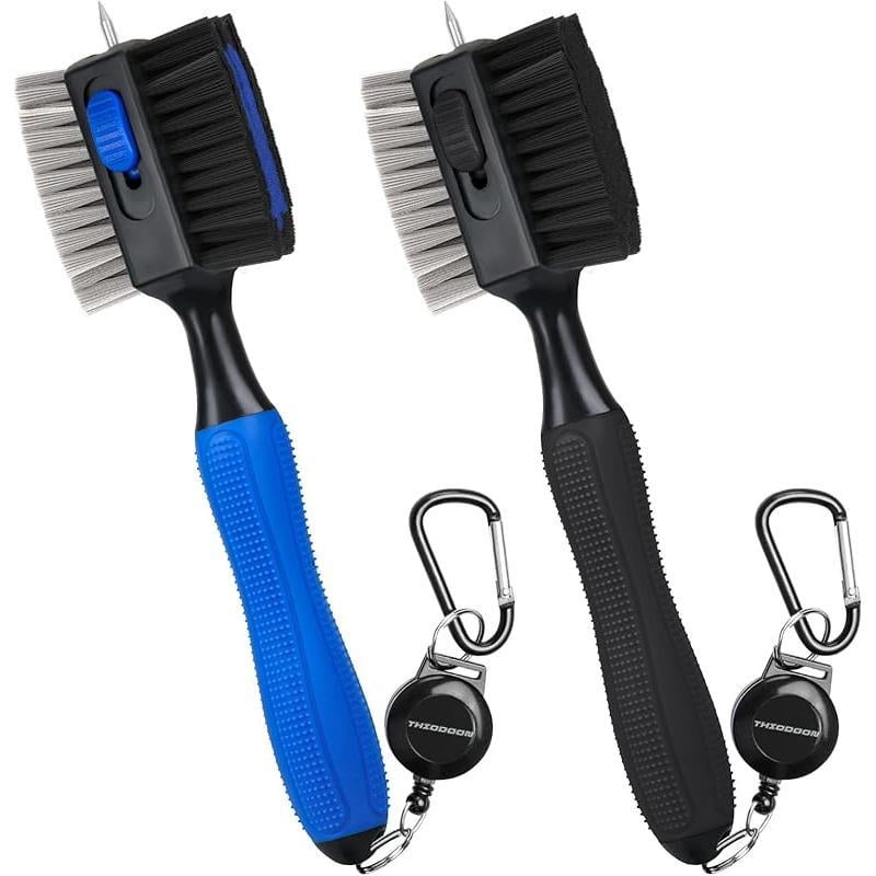 Golf Club Cleaner Brush with 4 Oz Water Spray, Nylon and Steel Bristles ...