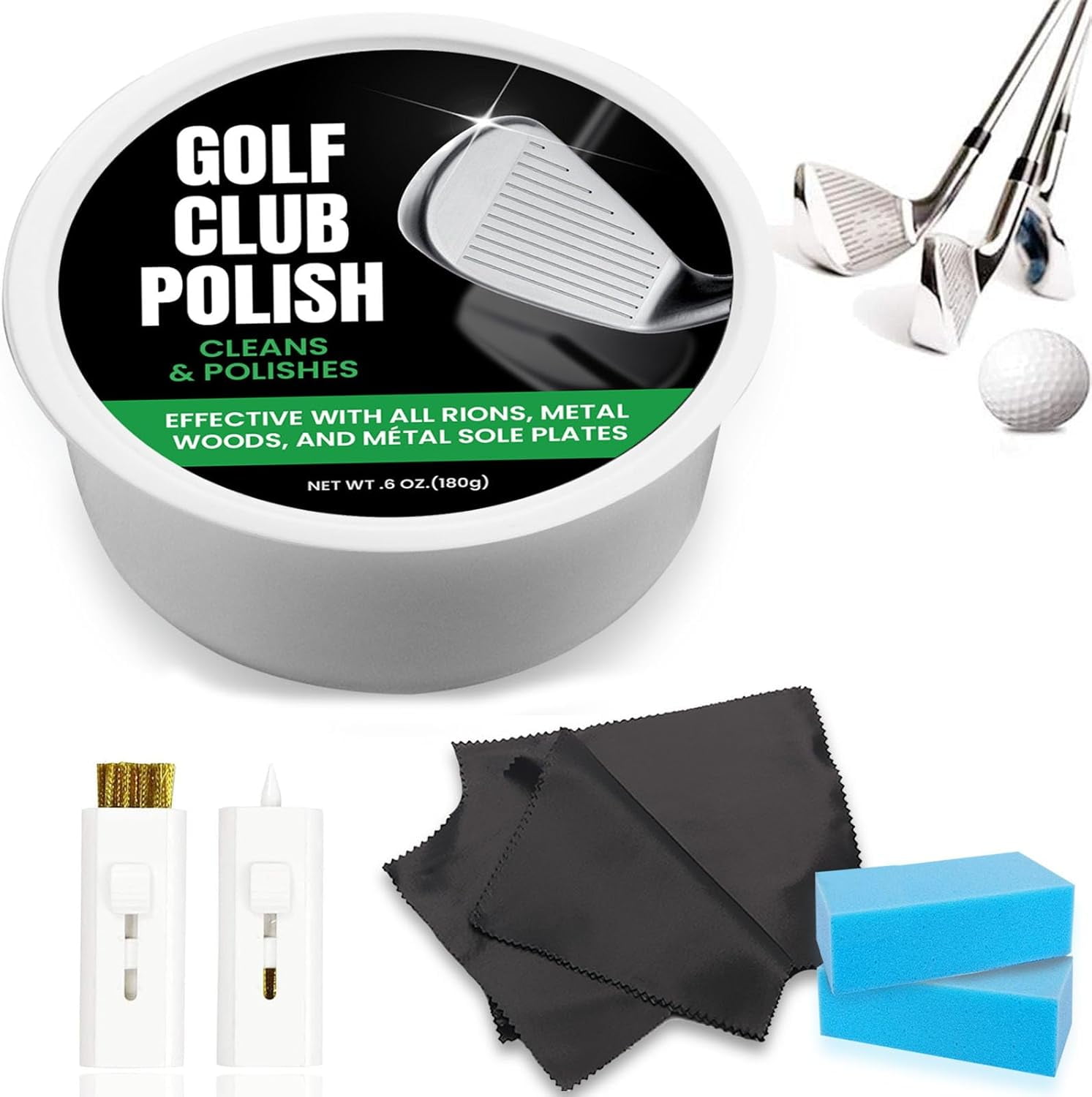 Golf Club Cleaner Scratch Remover with Golf Brush Cleaning Tools Value ...