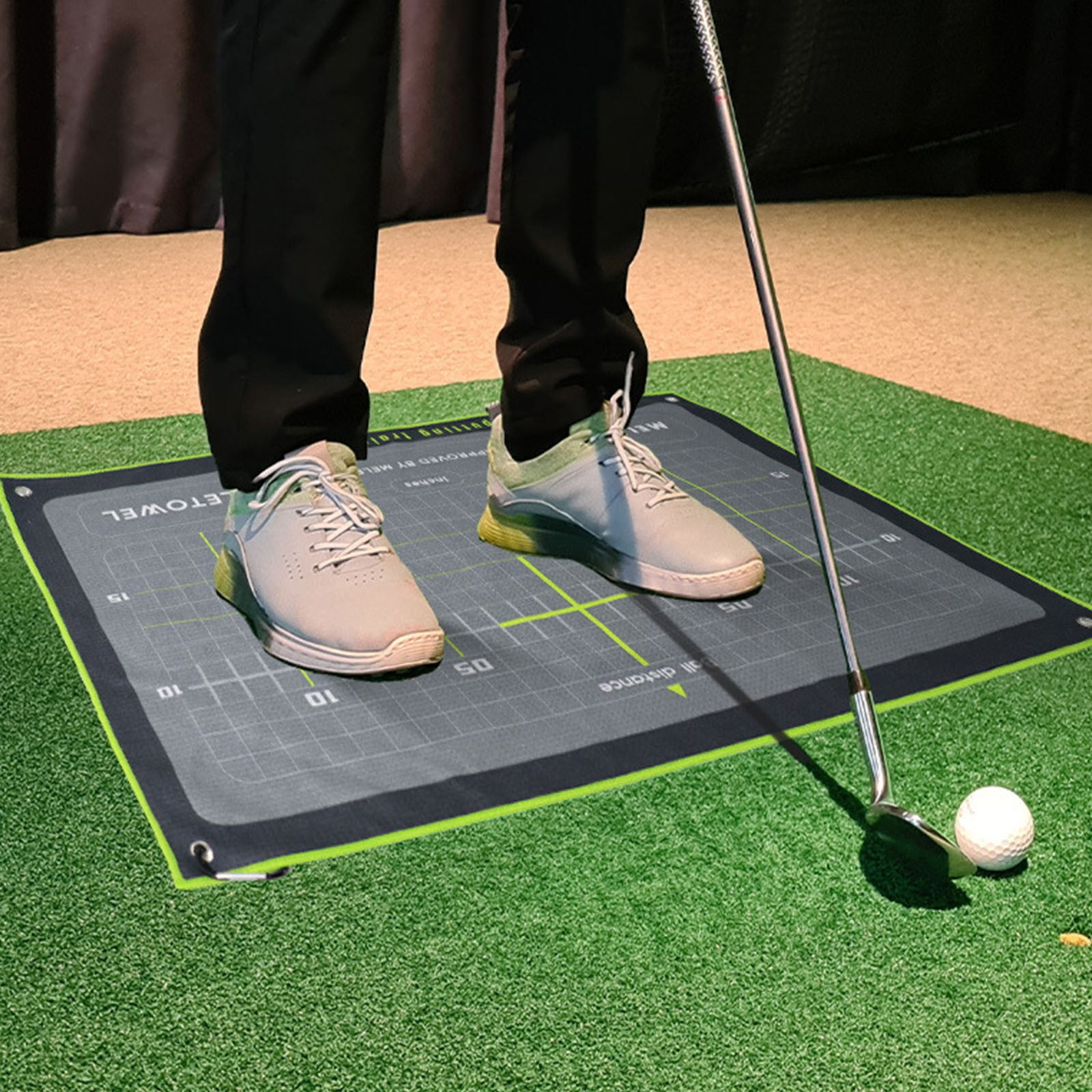 Golf Club Cleaning Towel | Multifunctional Microfiber Putter Stand Mat | Positioning Strip ...