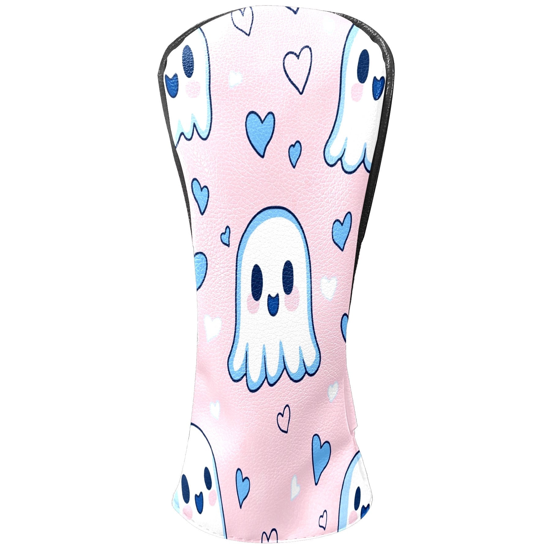 Golf Club Head Covers Pink Large Ghost Hearts for Driver and Fairway ...