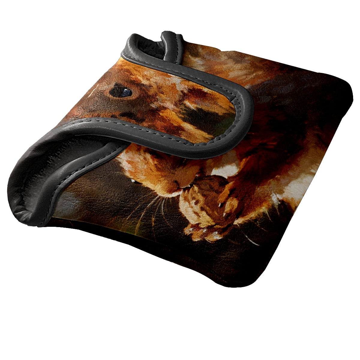 Golf Club Head Cover Waterproof Leather Golf Headcovers Velvet Lined ...