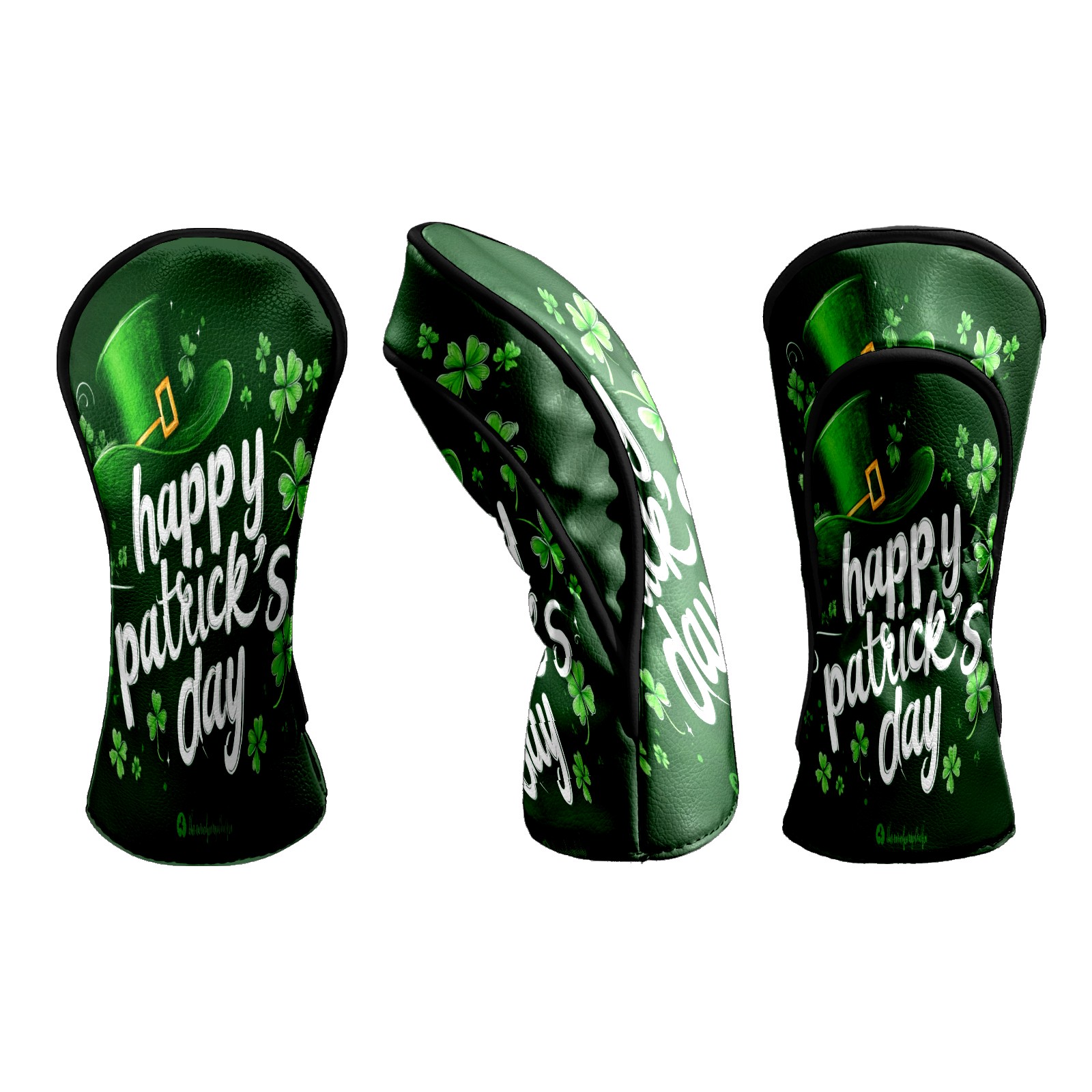 Golf Club Head Covers Green Happy Patrick's Day Poster Waterproof ...