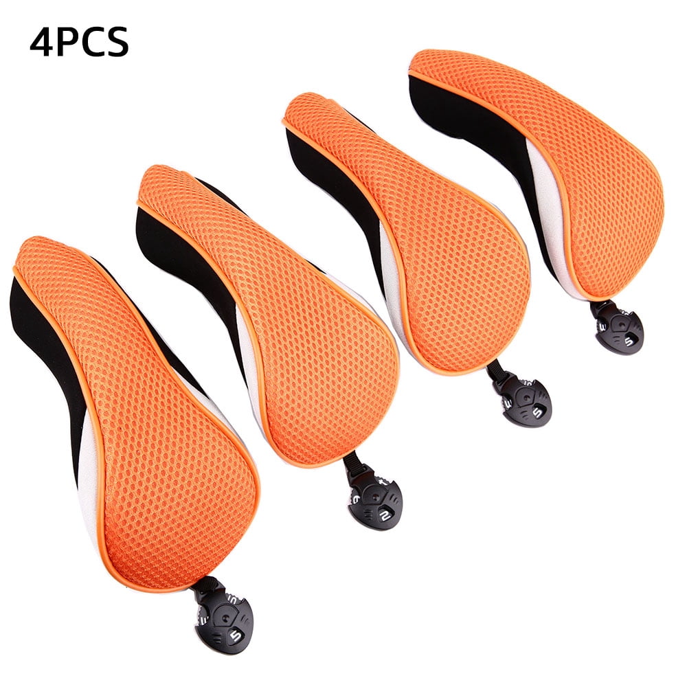 Golf Club Head Covers Hybrid Headcovers Set Interchangeable Number Tags ...