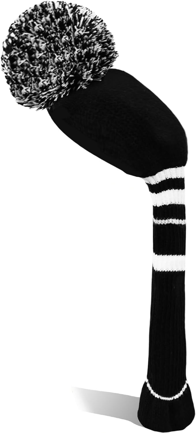 Golf Club Head Covers Knit for Woods Driver Fairway Hybrid Headcovers ...