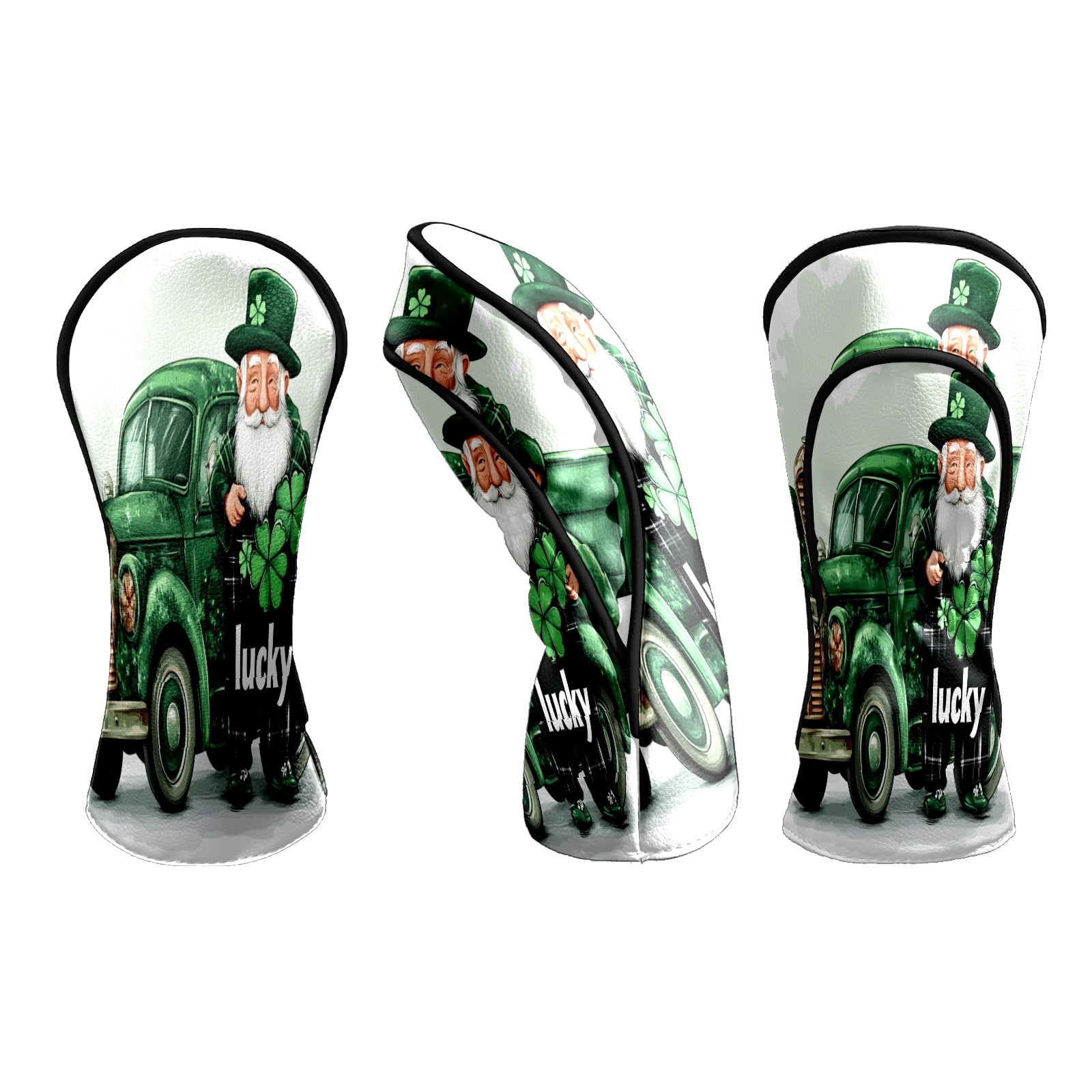 Golf Club Head Covers Lucky Leprechaun Truck Waterproof Leather Golf ...