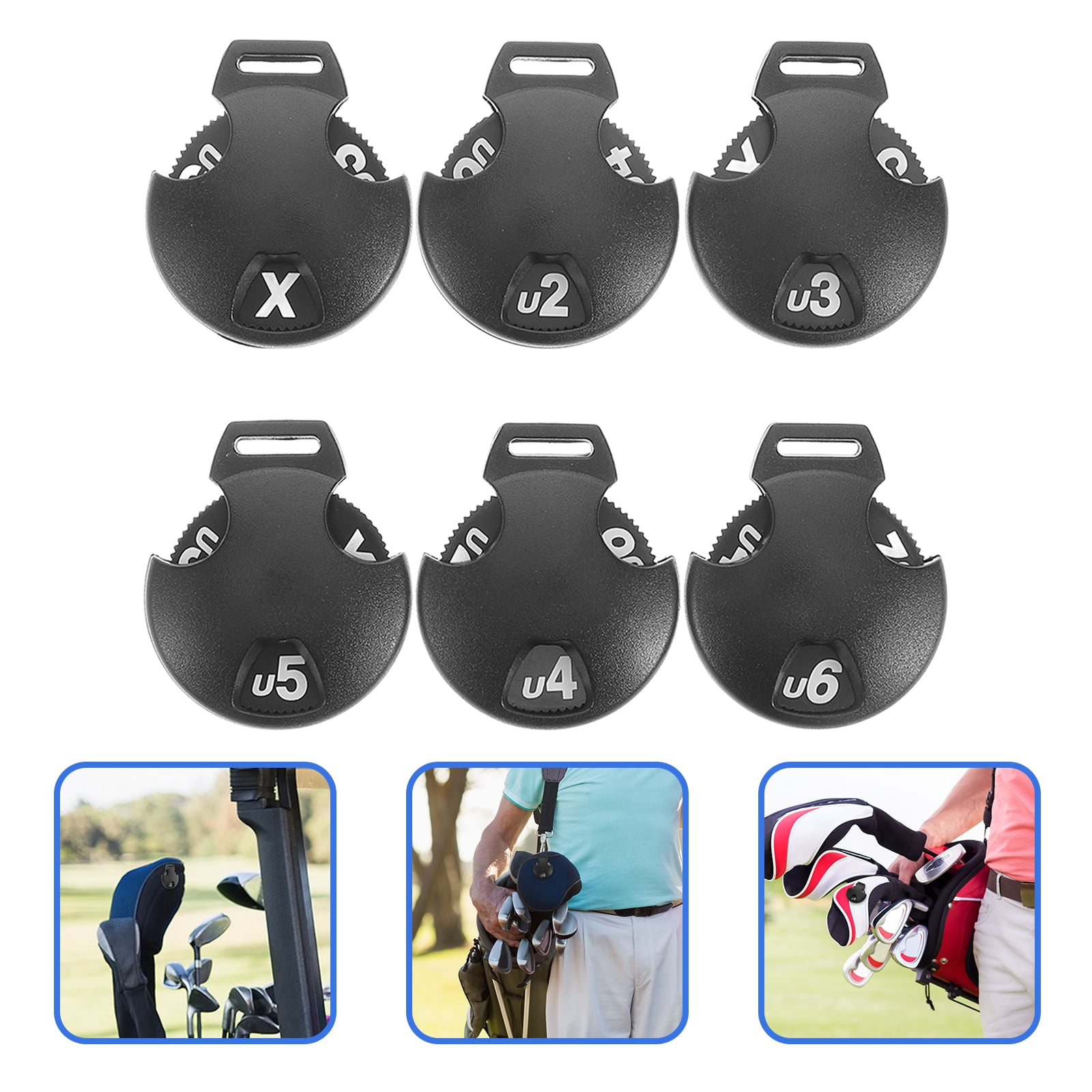 Golf Club Head Covers with Interchangeable Number Tags 6pcs Golf Club ...