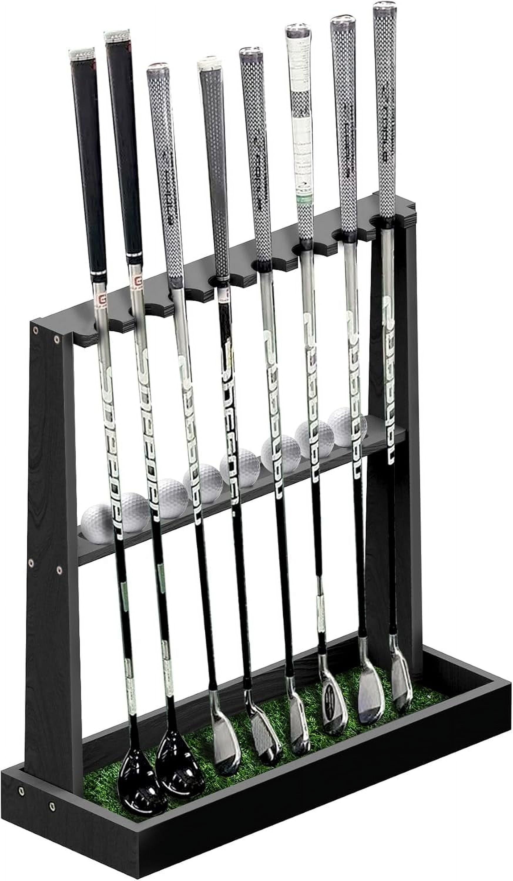 Golf Club Holder Stand,Wooden Golf Club Rack -Indoor Display Rack,Golf Club Organizer for 8 ...