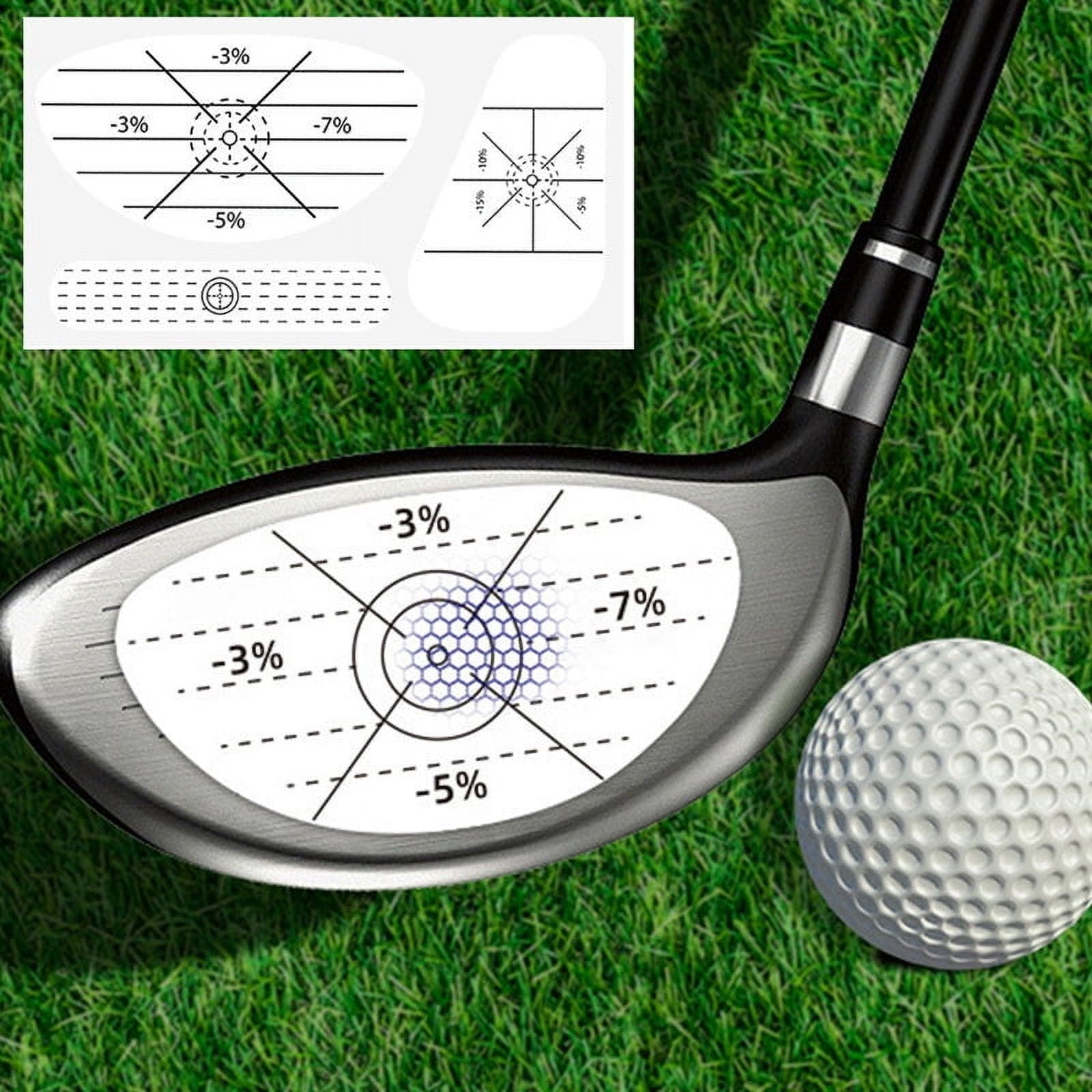 Golf Club Impact Labels | Training Aid Club Face Alignment Stickers ...