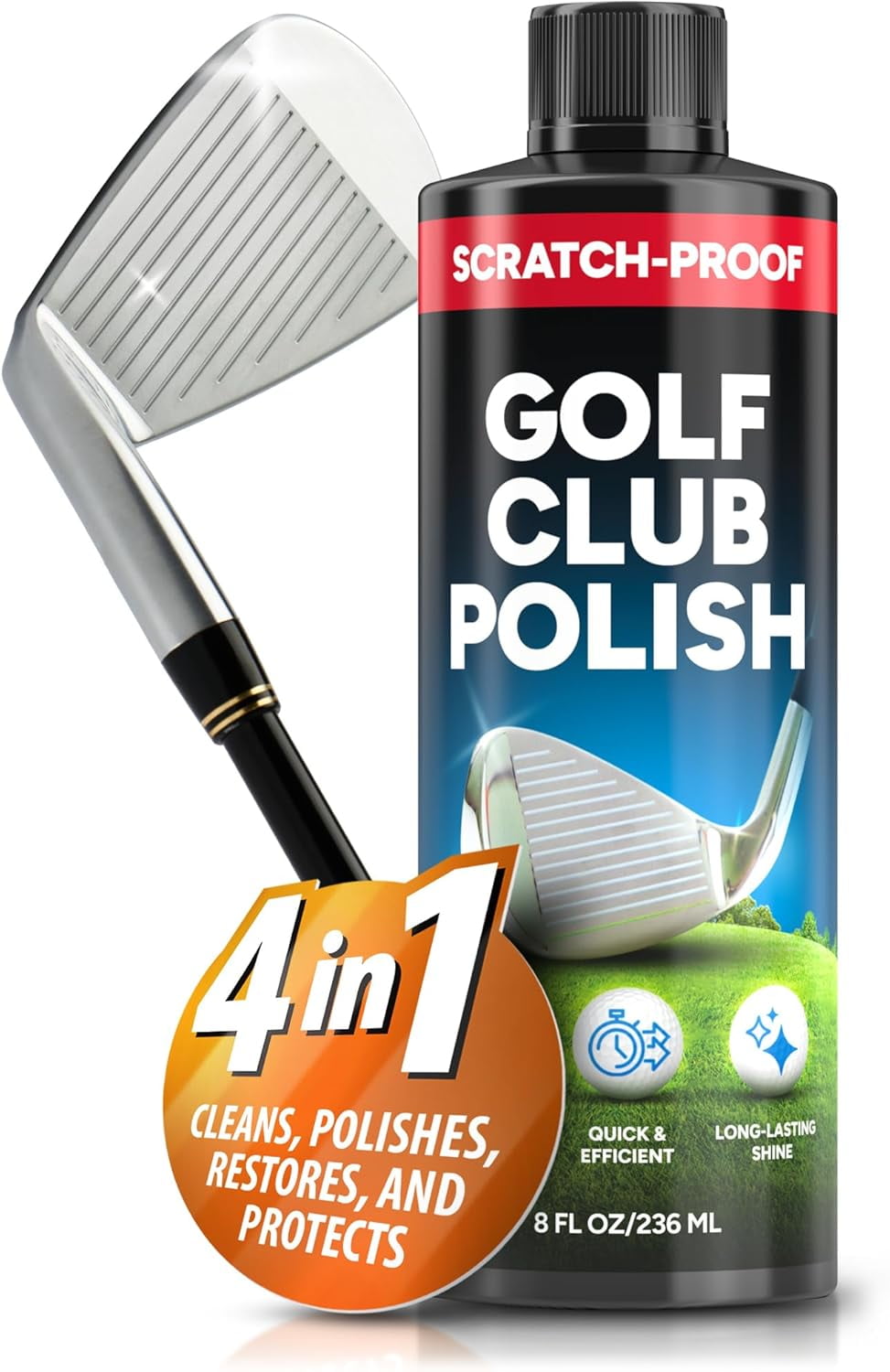 Golf Club Polish - Golf Club Head and Groove Cleaner, Rust Remover for ...