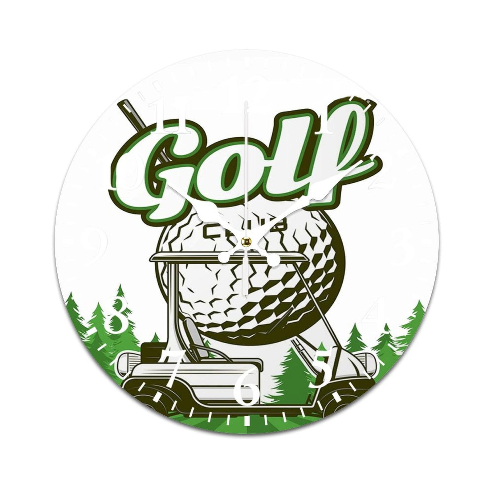 Golf Club Wall Clock Modern Design Clocks Wall Hanging Home Office ...