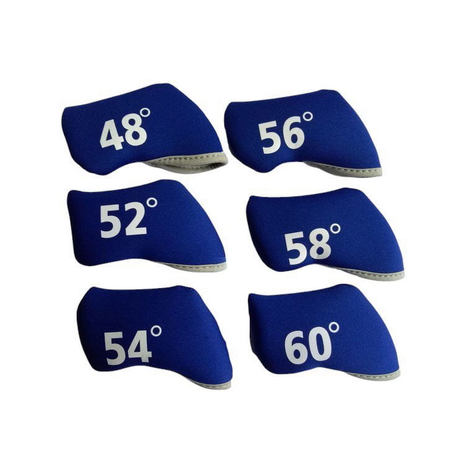 Golf Club Wedge Head Covers 6 Piece Set 48, 52, 54, 56, 58, 60 Degrees ...
