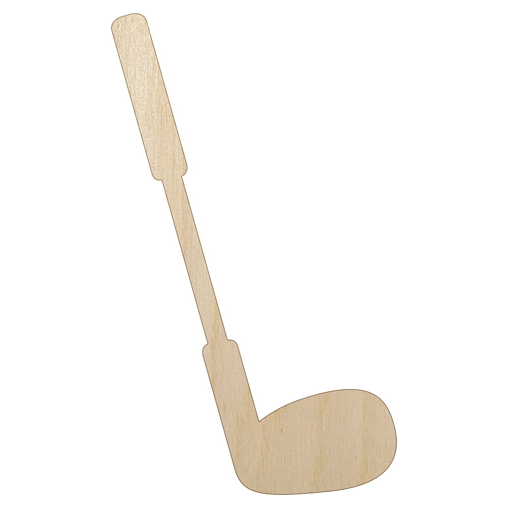 Golf Club Wood Shape Unfinished Piece Cutout Craft DIY Projects - 4.70 ...