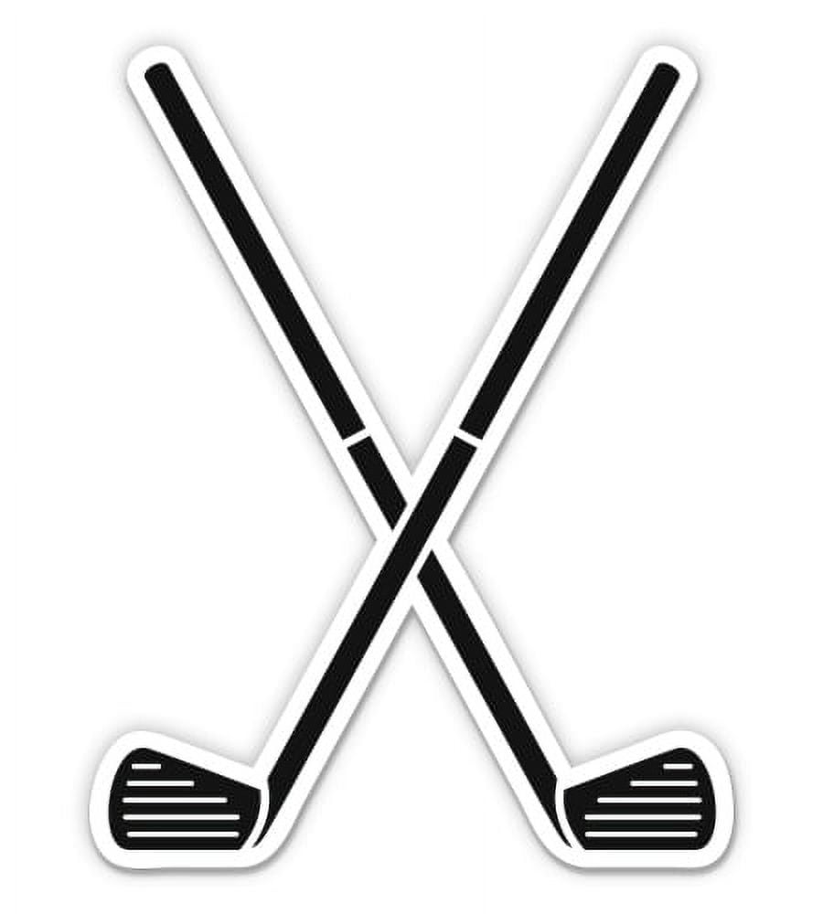 Golf Clubs - 12" Vinyl Sticker Waterproof Decal - Walmart.com