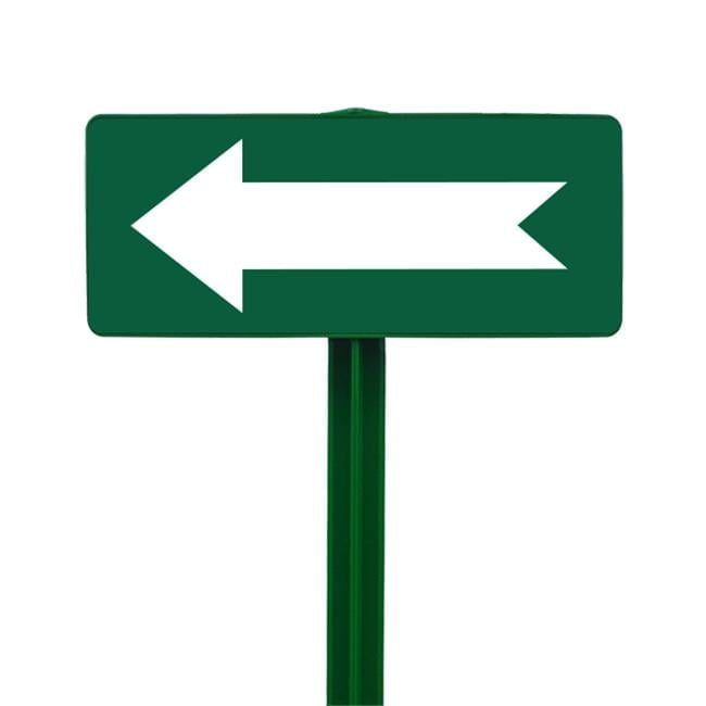 Golf Course Arrow Sign with Hunter Green Stake Kit - Walmart.com