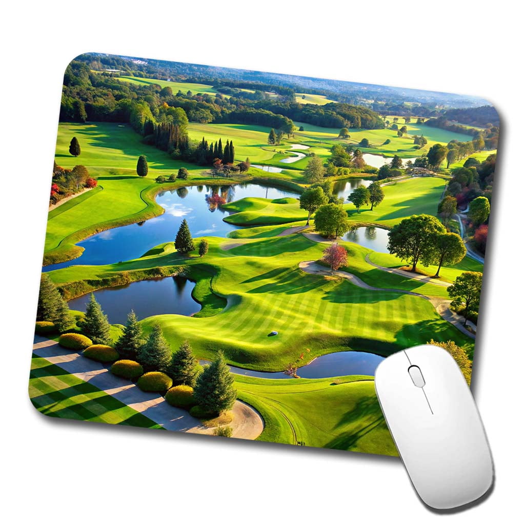 Golf Course Overview Mouse Pad Low Profile Gaming Mat - Walmart.com