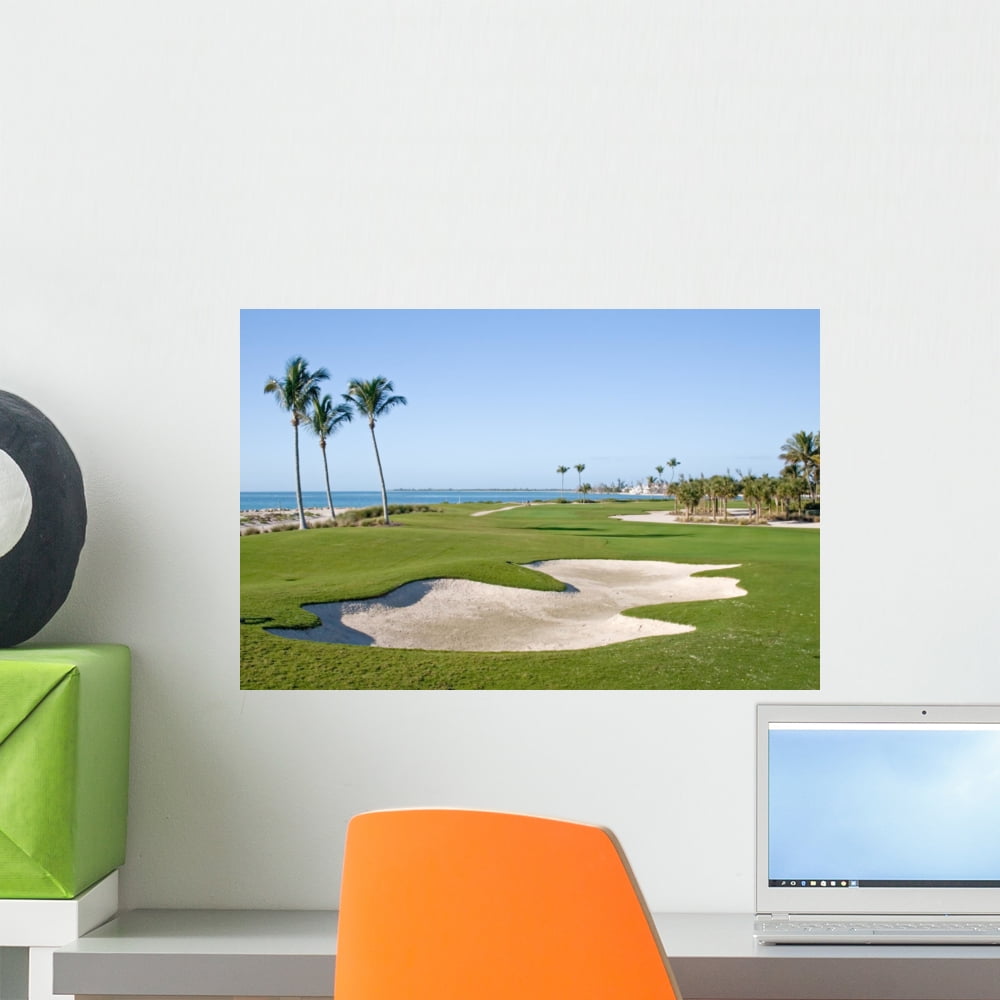 Golf Course Wall Mural by Wallmonkeys Peel and Stick Graphic (18 in W x ...
