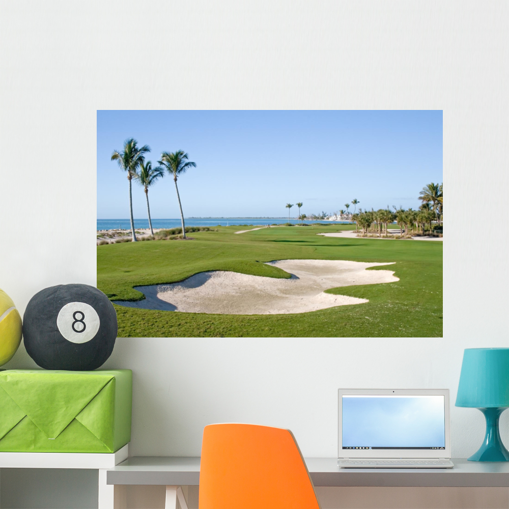 Golf Course Wall Mural by Wallmonkeys Peel and Stick Graphic (36 in W x ...