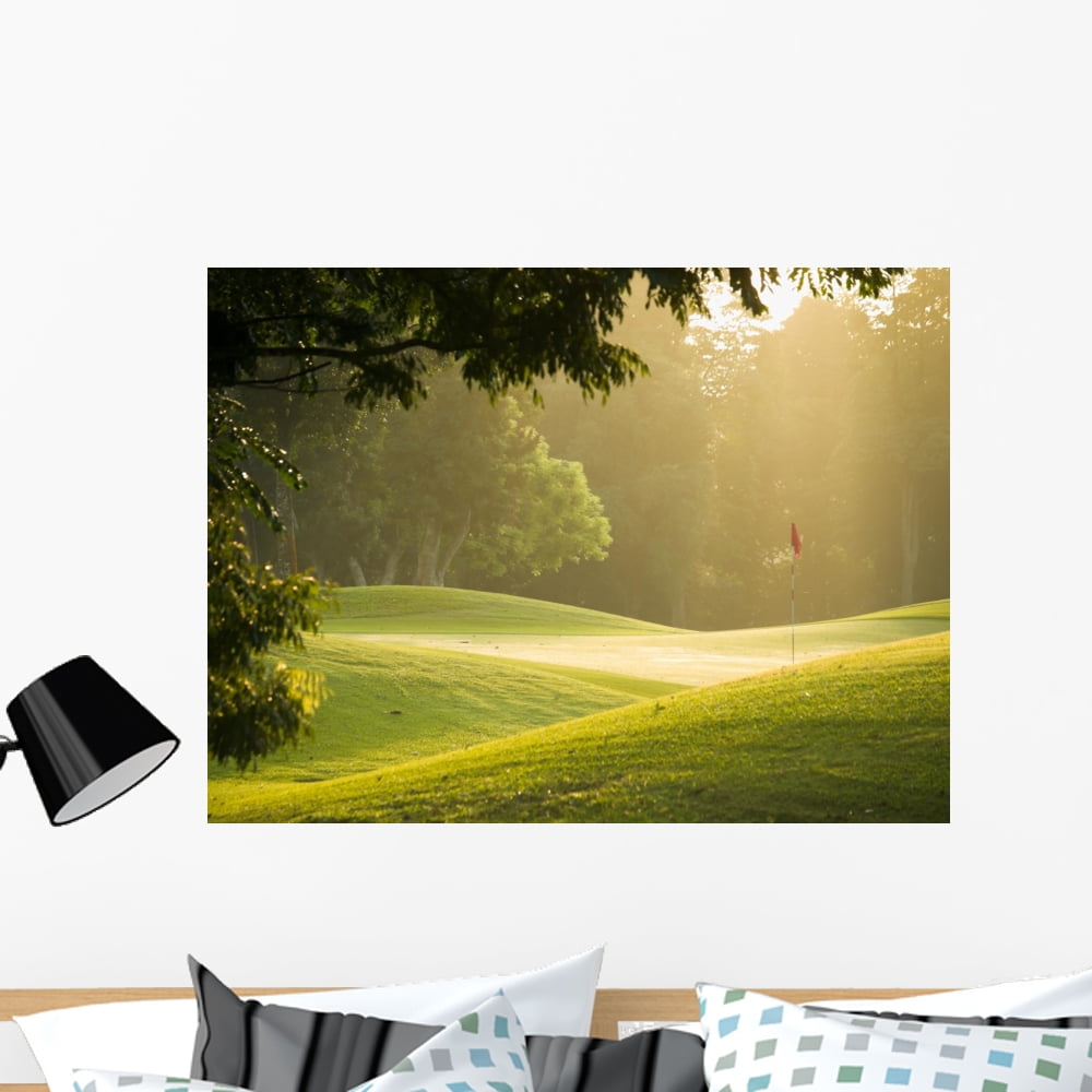 Golf Course Wall Mural by Wallmonkeys Peel and Stick Graphic (36 in W x ...