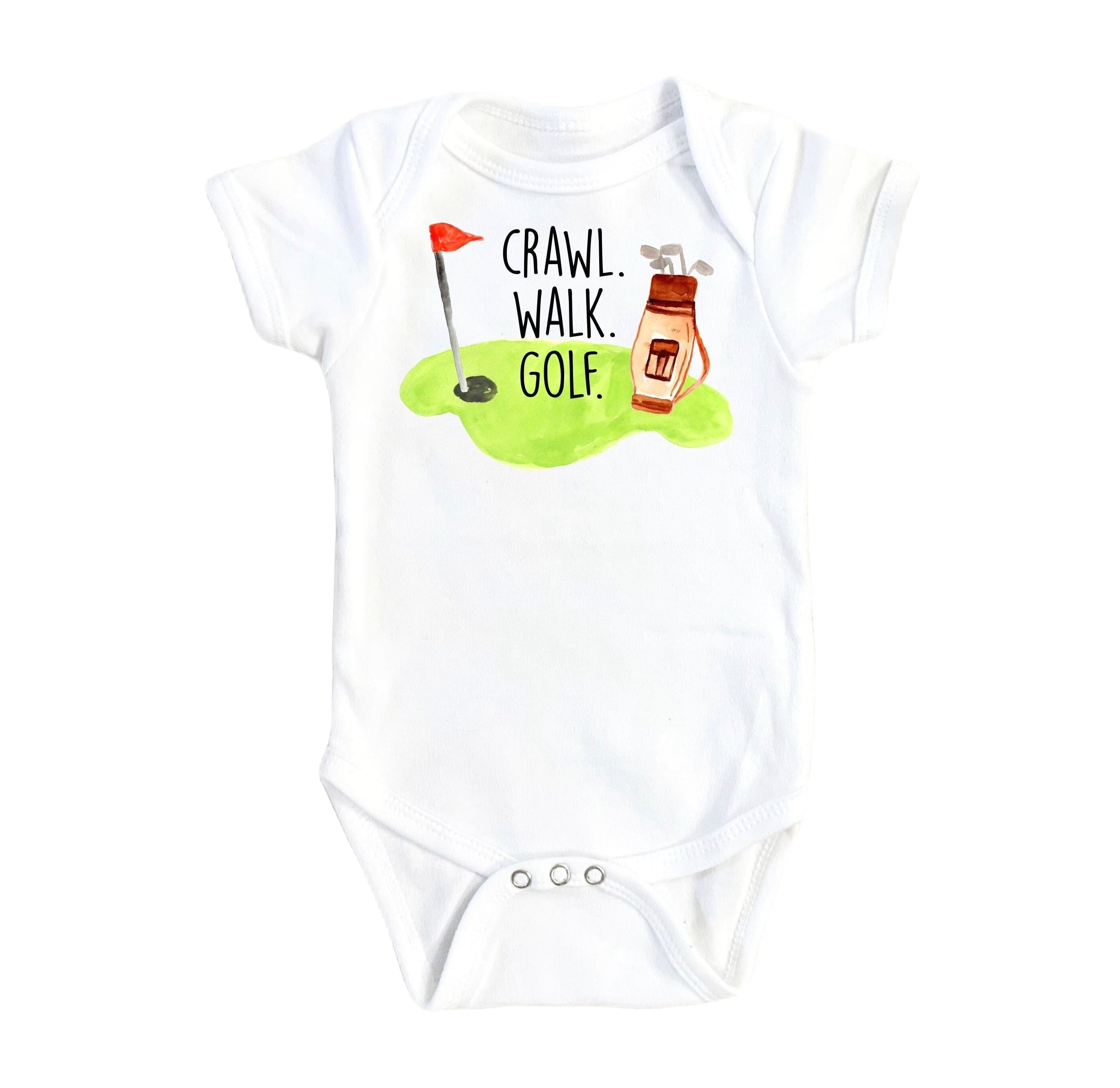 Golf Crawl - Baby Boy Girl Clothes Infant Bodysuit Funny Cute Newborn ...