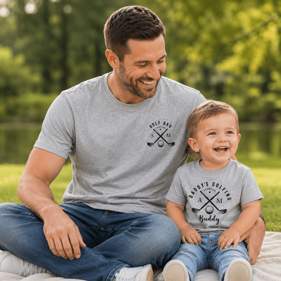 Golf Dad Matching Shirts, Daddy's Golfing Buddy Tee, Dad And Son Golf ...