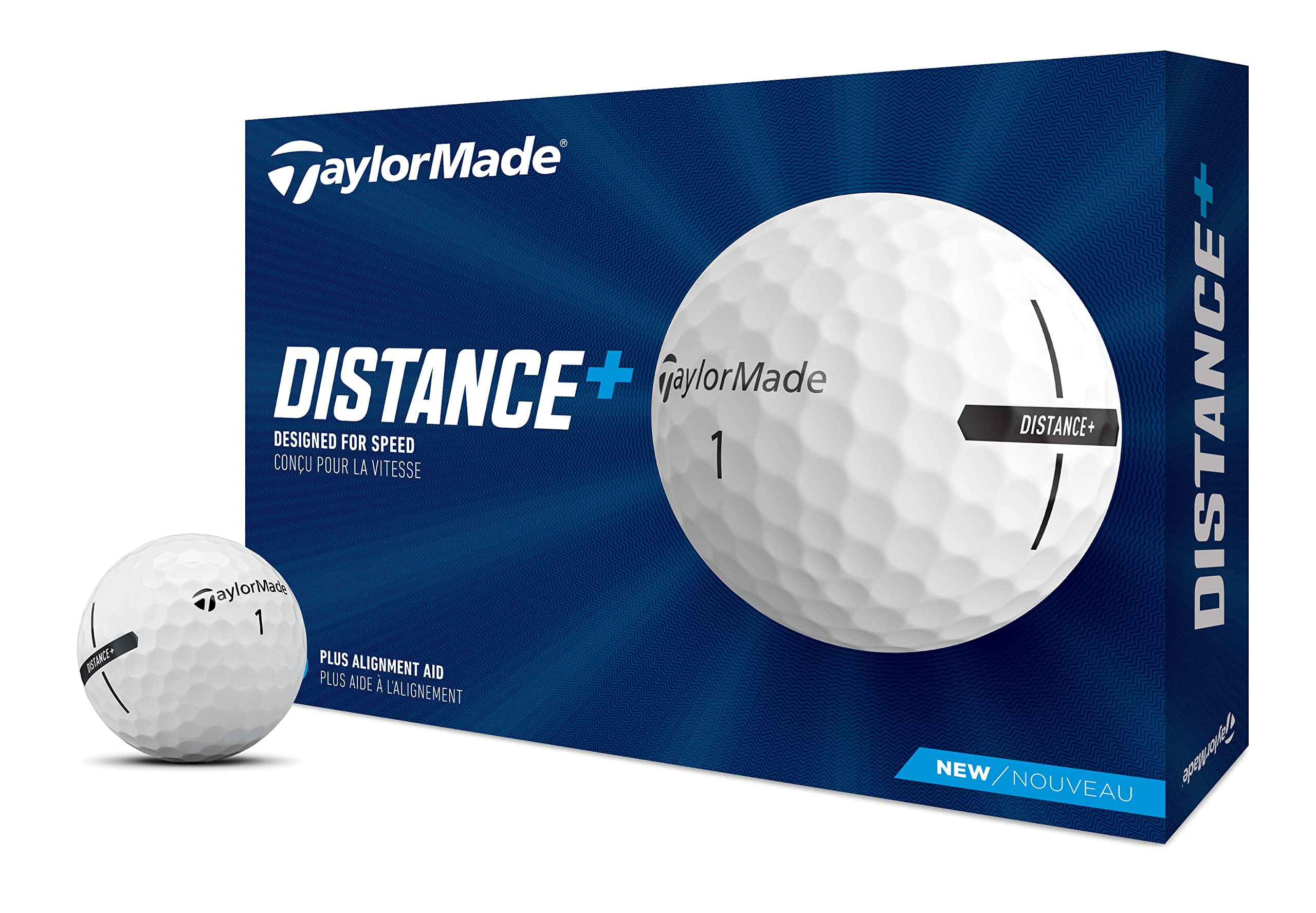 Golf Distance Plus Balls for Long Drives, REACT Speed Core Technology ...