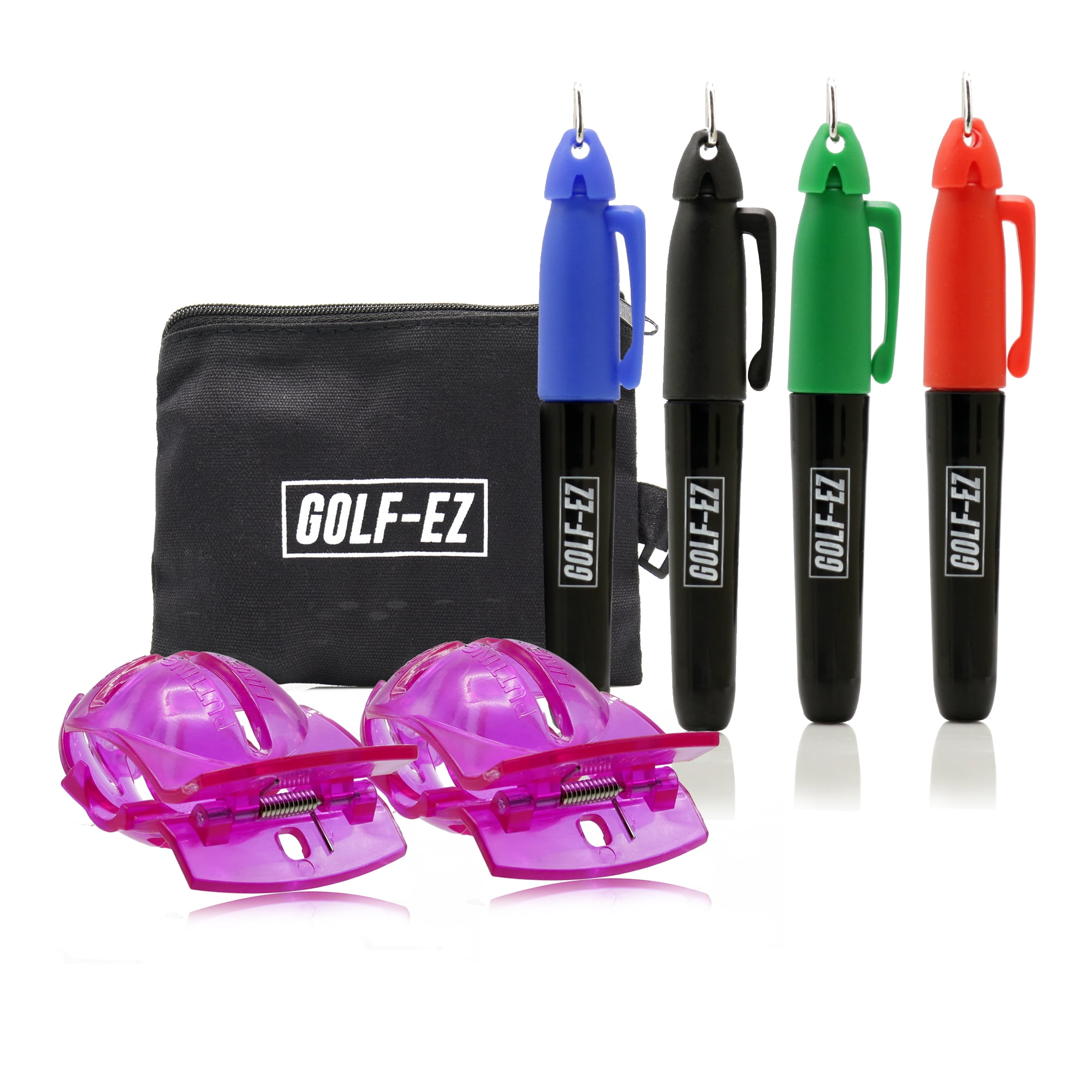 Golf-EZ Golf Ball Marker Line Drawing Alignment Putting Tool Kit with ...
