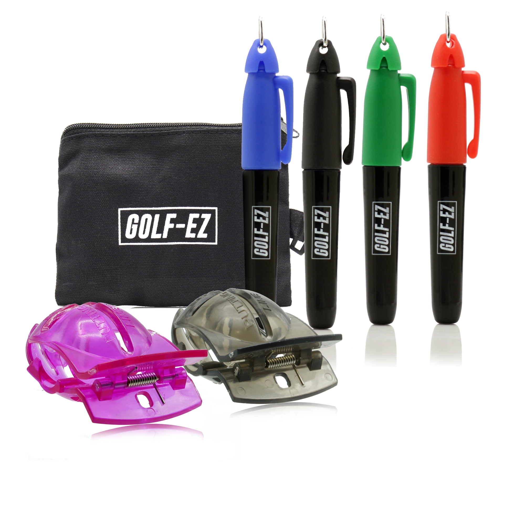 Golf-EZ Golf Ball Marker Line Drawing Alignment Putting Tool Kit with ...