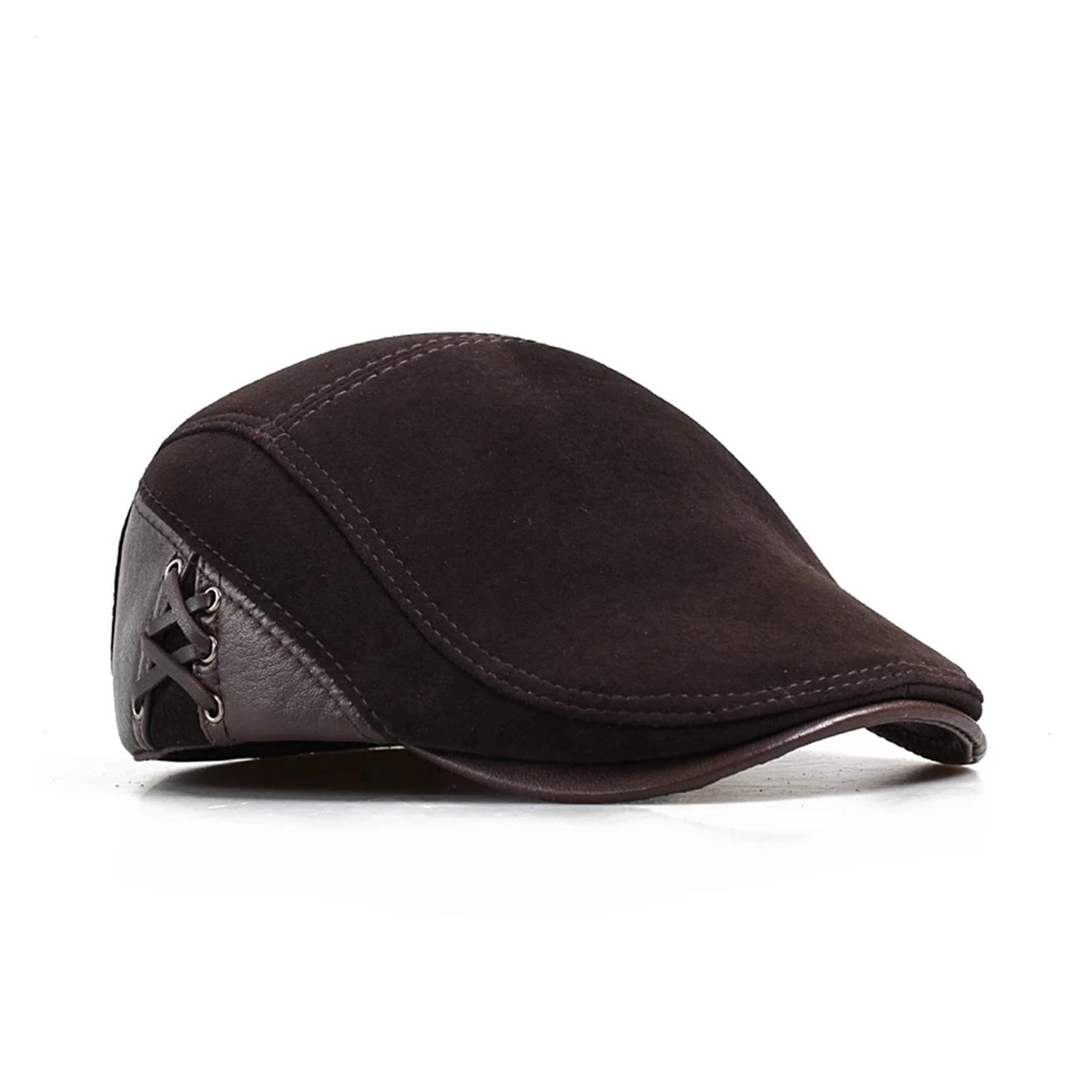 Golf European Style Genuine Leather Caps Beret Man Casual Sheepskin ...