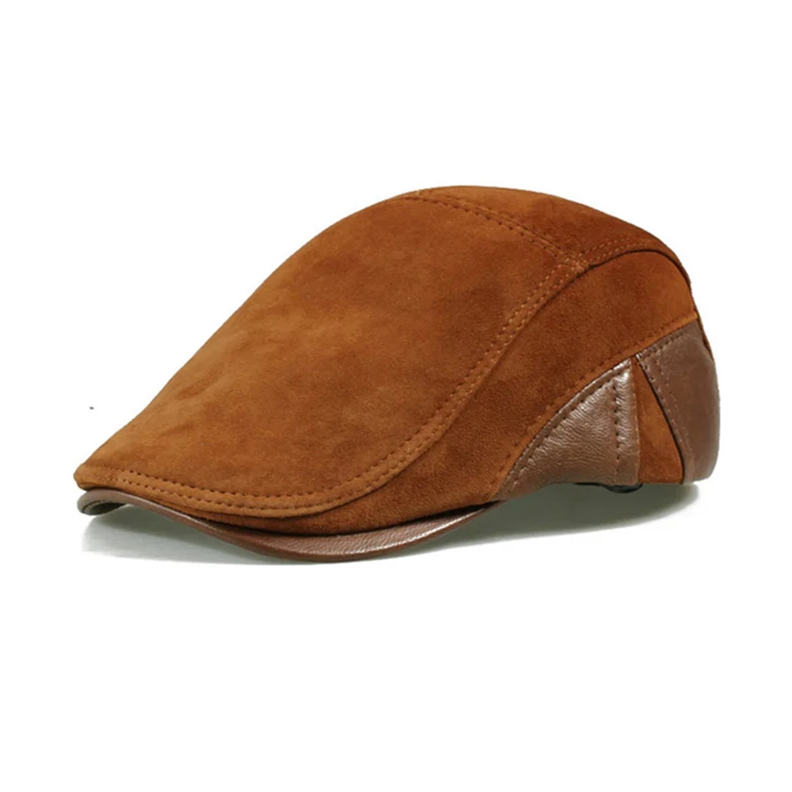 Golf European Style Genuine Leather Caps Beret Man Casual Sheepskin ...