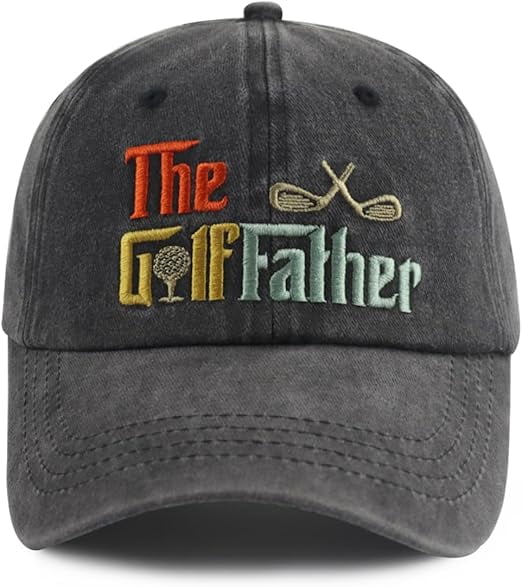 The Golf Father Hat, Funny Golf Embroidered Baseball Cap for Men and ...