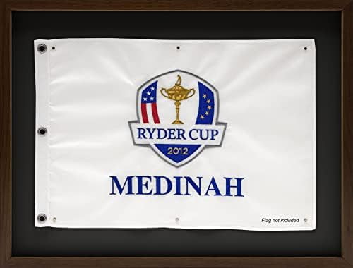 Golf Flag Display Frame, Magnetic Mount does not damage Flag (Wood ...