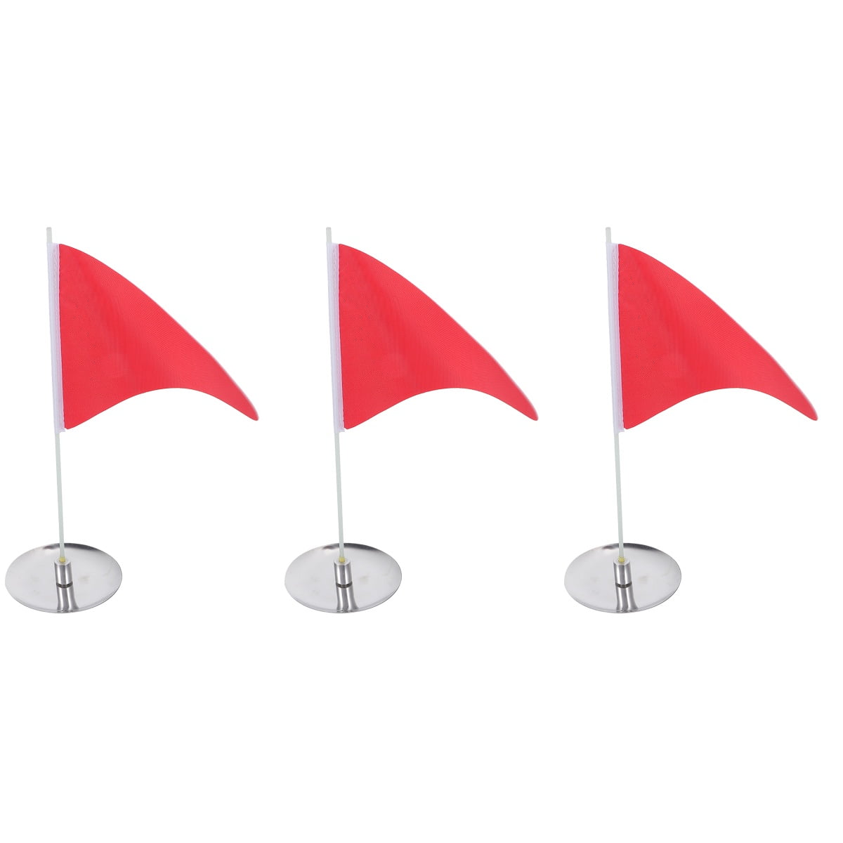 Golf Flagpole Practice Golfing Flags Stainless Steel Gear Hole Cup Tray ...