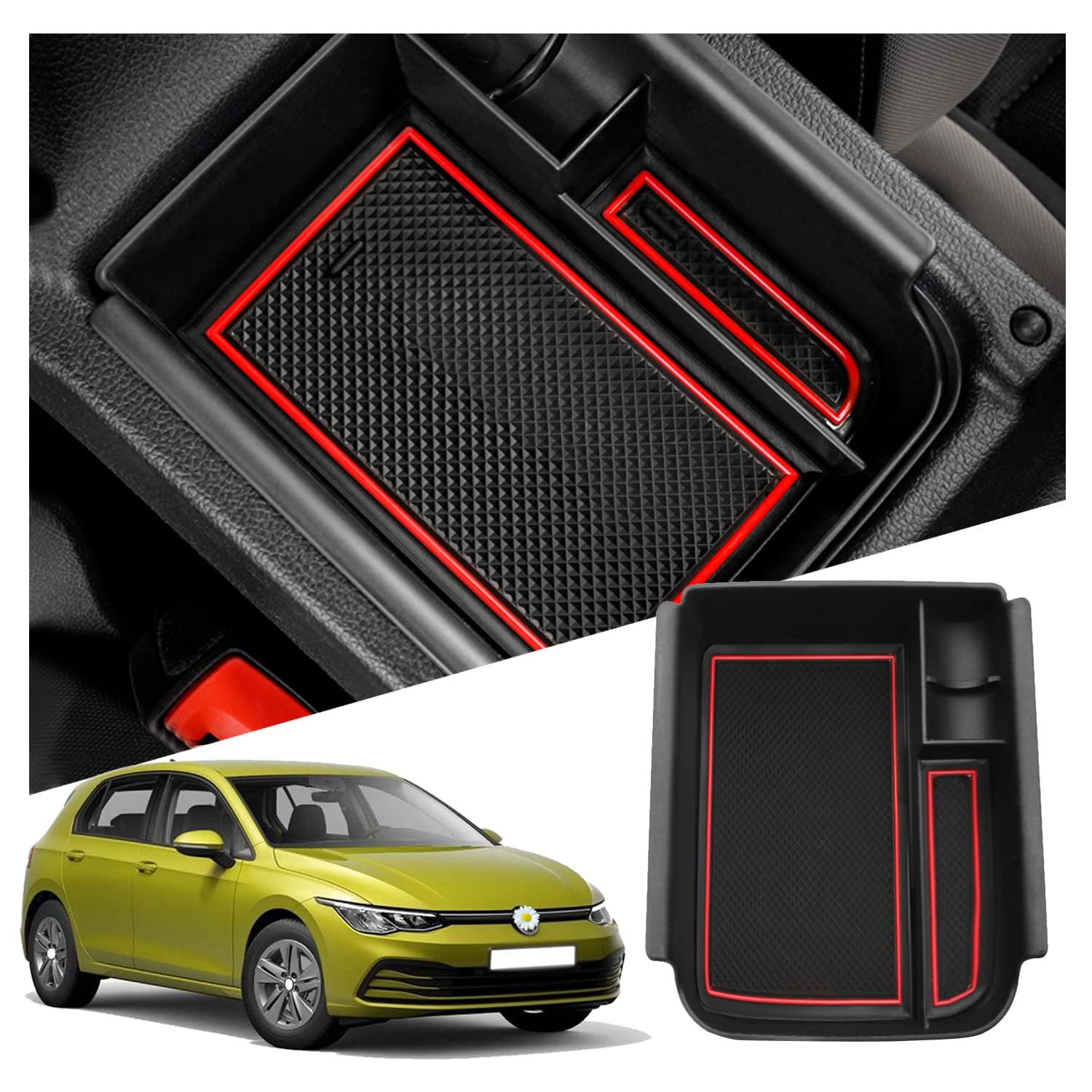 Golf GTI/Golf R Center DHF10 Console Organizer for VW Golf MK8 ...