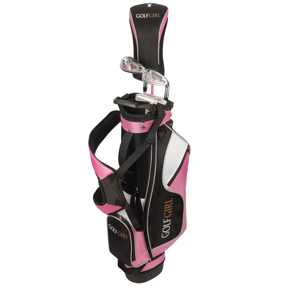 Golf Girl Junior V3 Golf Club Set with Pink Clubs and Bag, Right Hand ...
