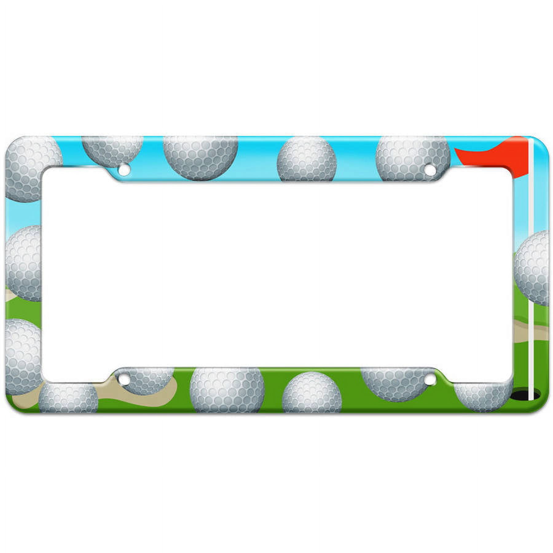 Golf Golfing Green Pattern License Plate Frame - Walmart.com