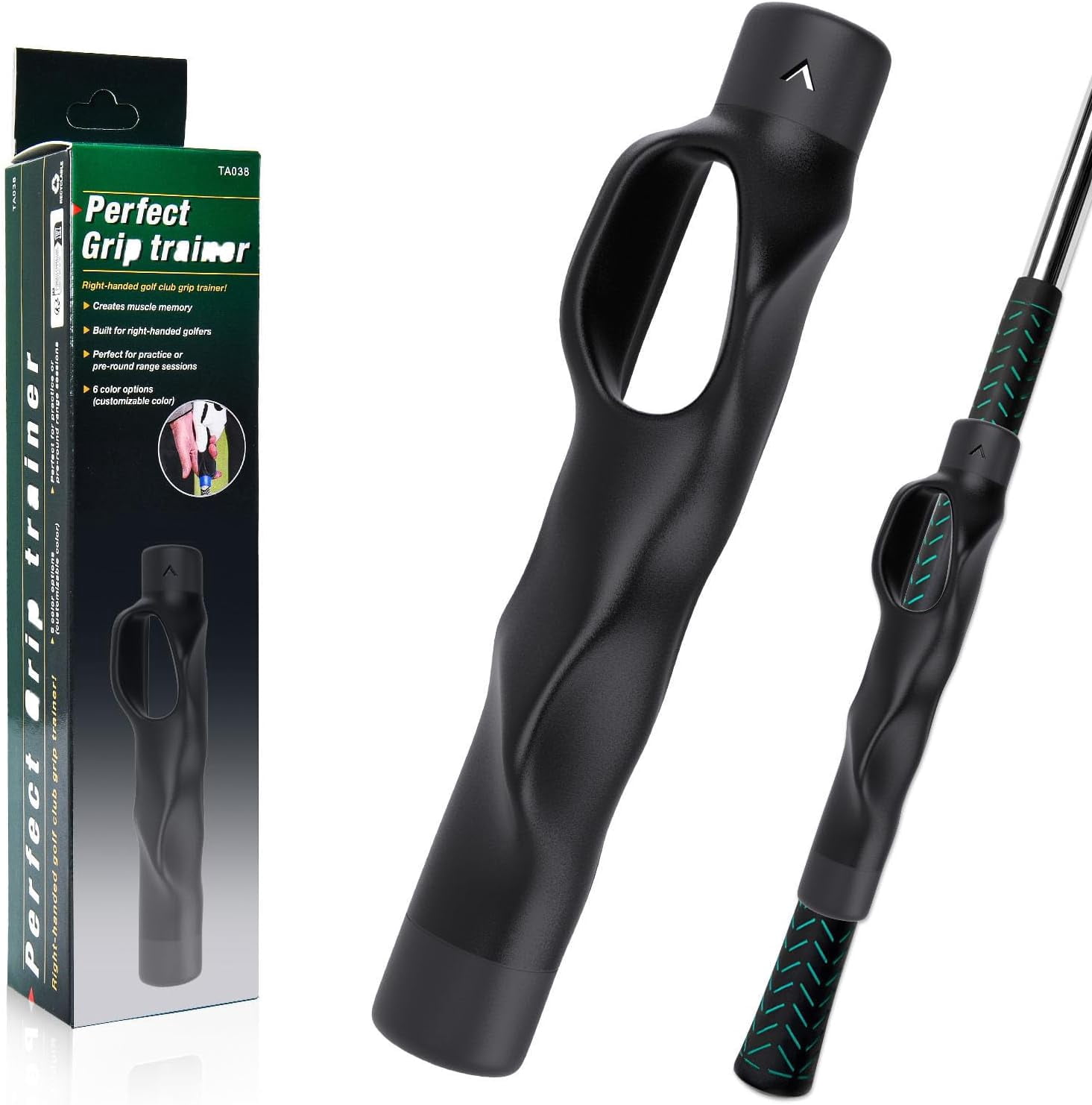 Golf Grip Trainer,Golf Aid for Right Hand & Golf Swing,Improves Grip ...