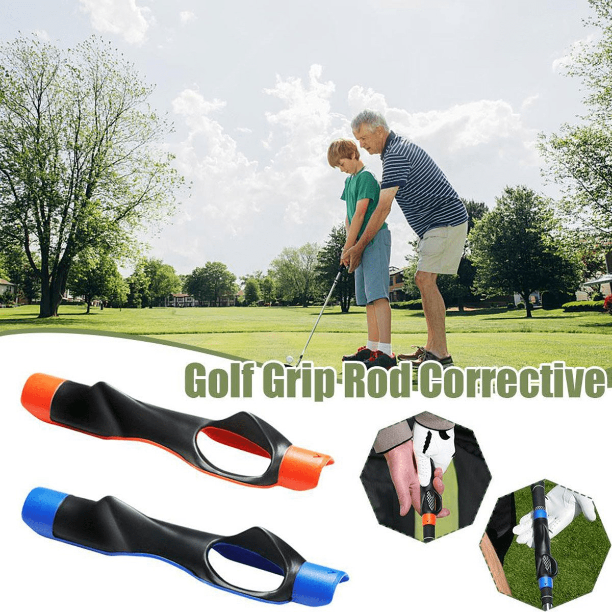 Golf Grip Trainer Outdoor Golf Swing Trainer Gesture Alignment Training ...