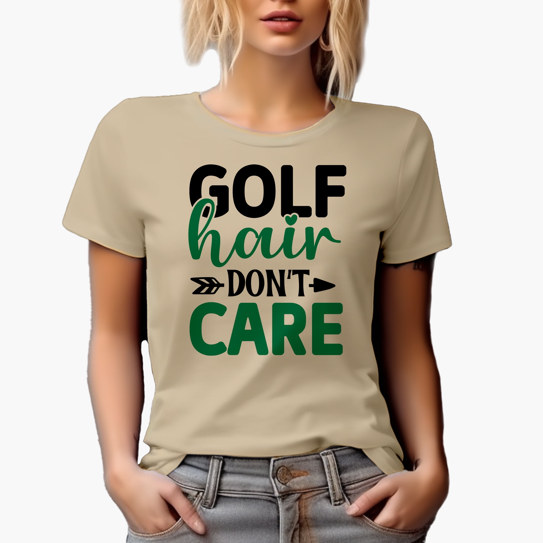 Golf Hair, Don't Care Quote for Girl, Female or Woman Golf Player ...
