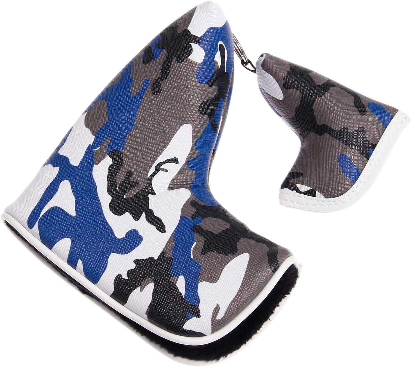 Golf Head Cover Putter Cover Protector Camouflage Pattern Soft PU ...