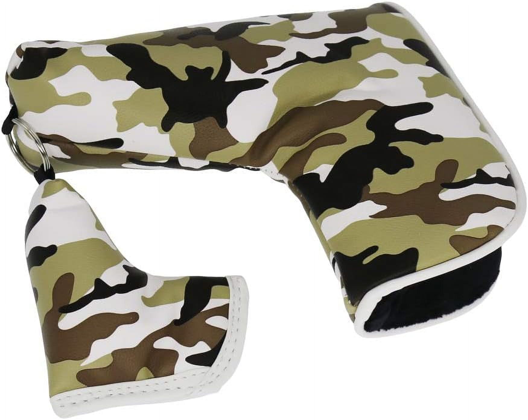 Golf Head Cover Putter Cover Protector Camouflage Pattern Soft PU ...