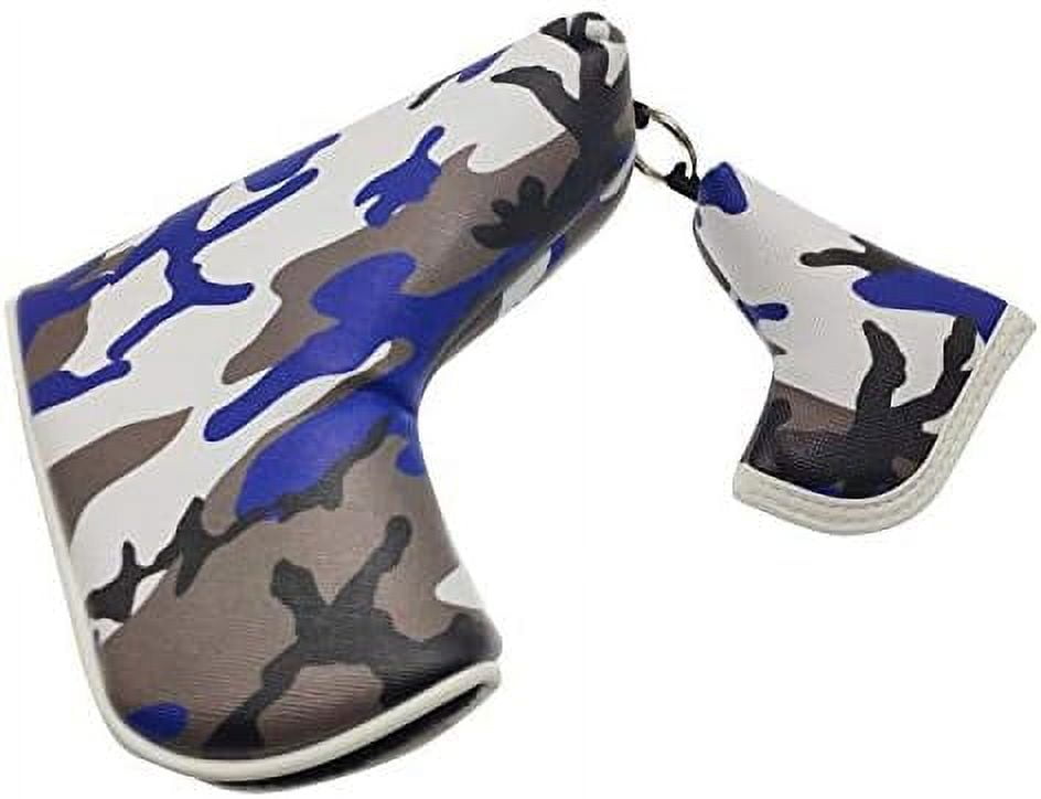 Golf Head Cover Putter Cover Protector Camouflage Pattern Soft PU ...