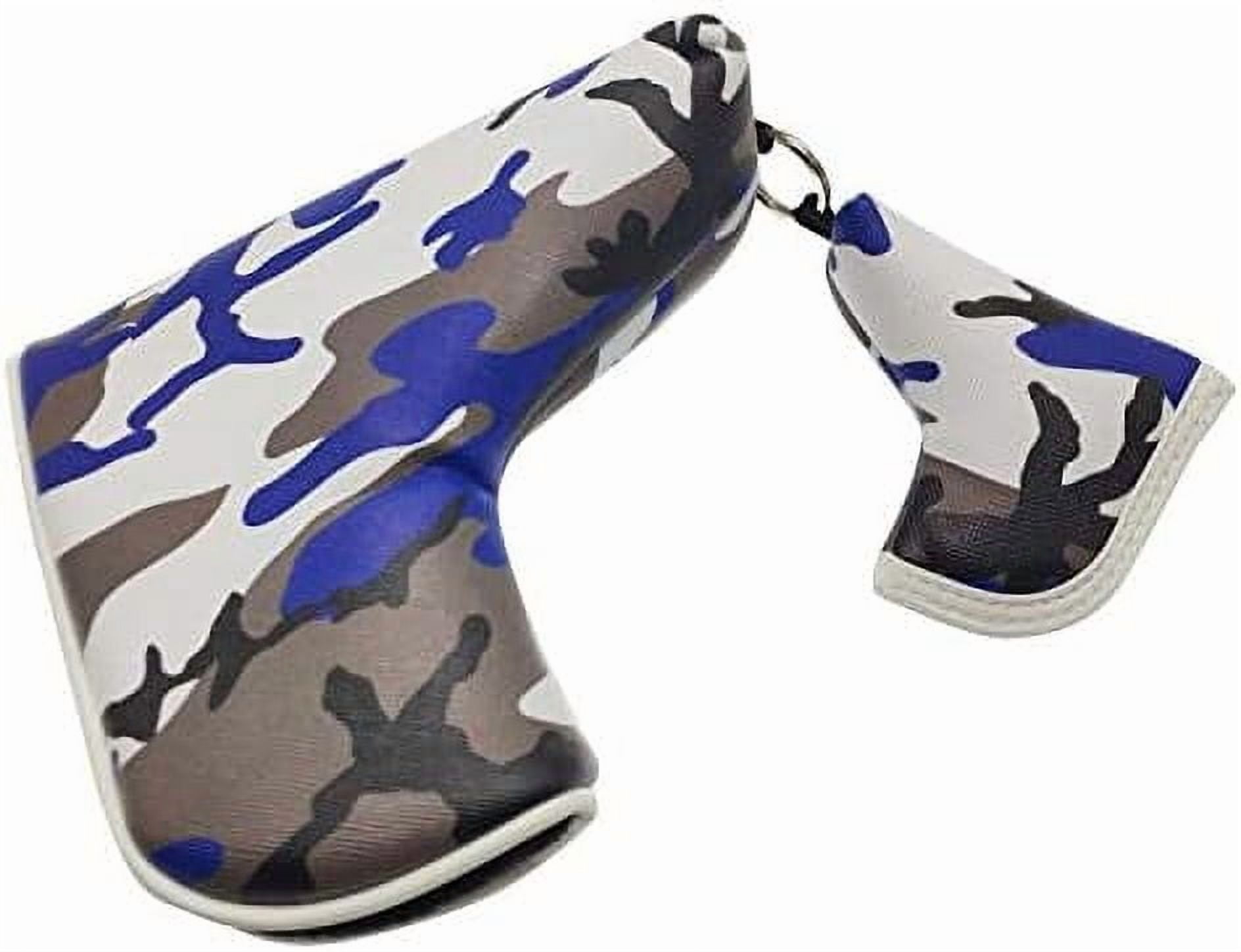 Golf Head Cover Putter Cover Protector Camouflage Pattern Soft PU ...