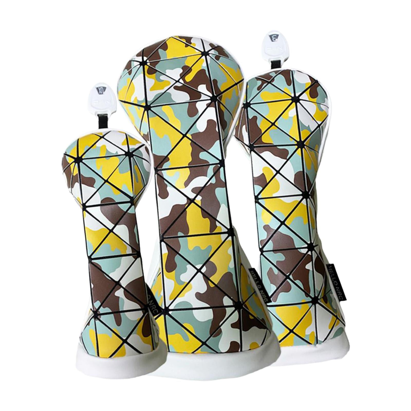 Golf Headcover Golf Club Head Covers PU Leather Long Neck Fairway Wood ...