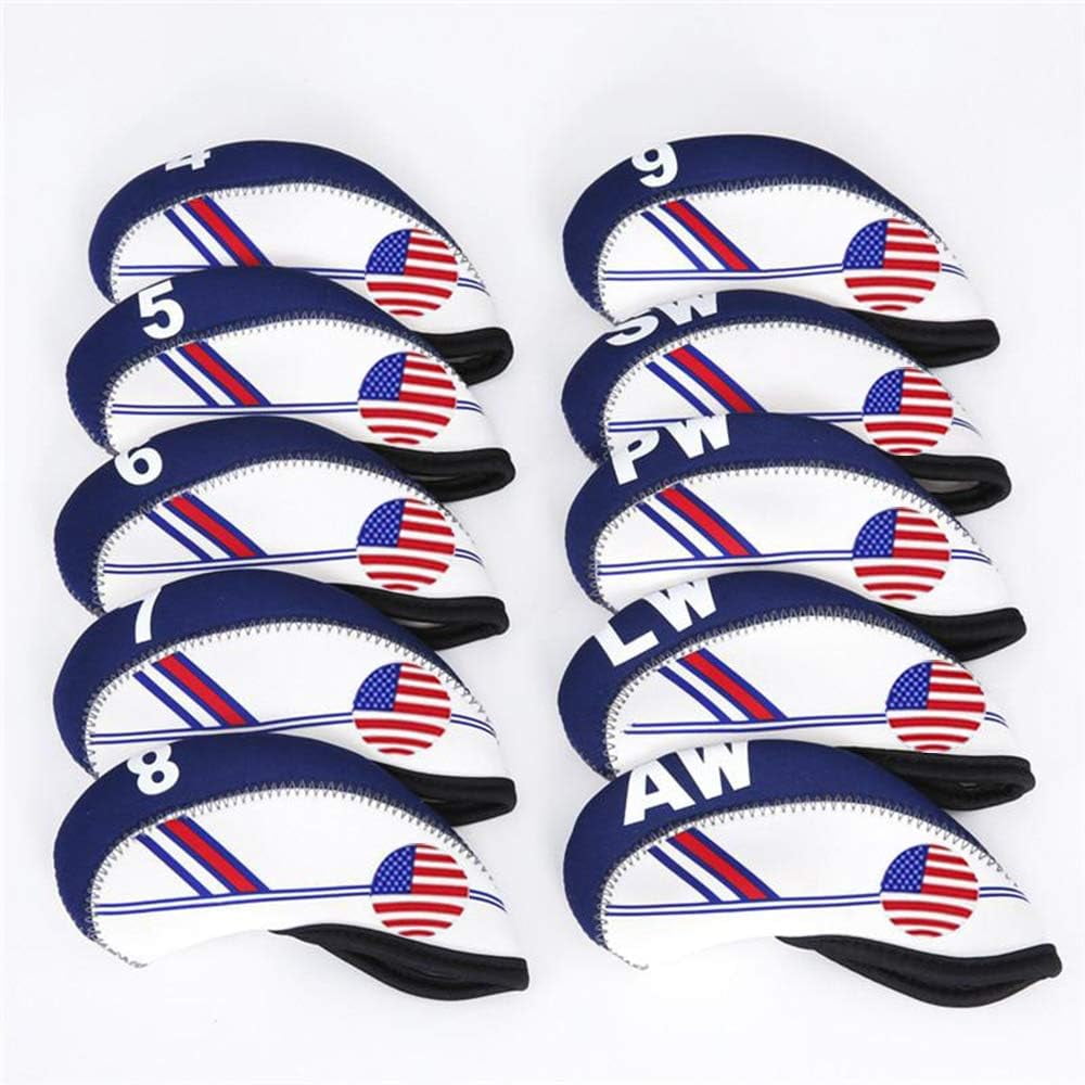 Golf Headcovers US Flag Design Golf Club Head Cover Wedge Iron ...