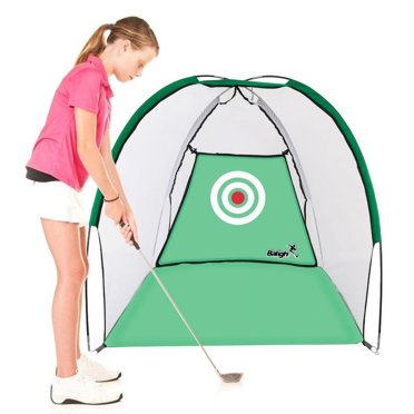 Hathaway Par 5 Golf Training Net System with Black Net and Royal Blue ...