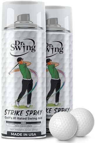 Golf Impact Spray｜2 Pack｜ Club Spray for Ball Contact Training｜Quick ...